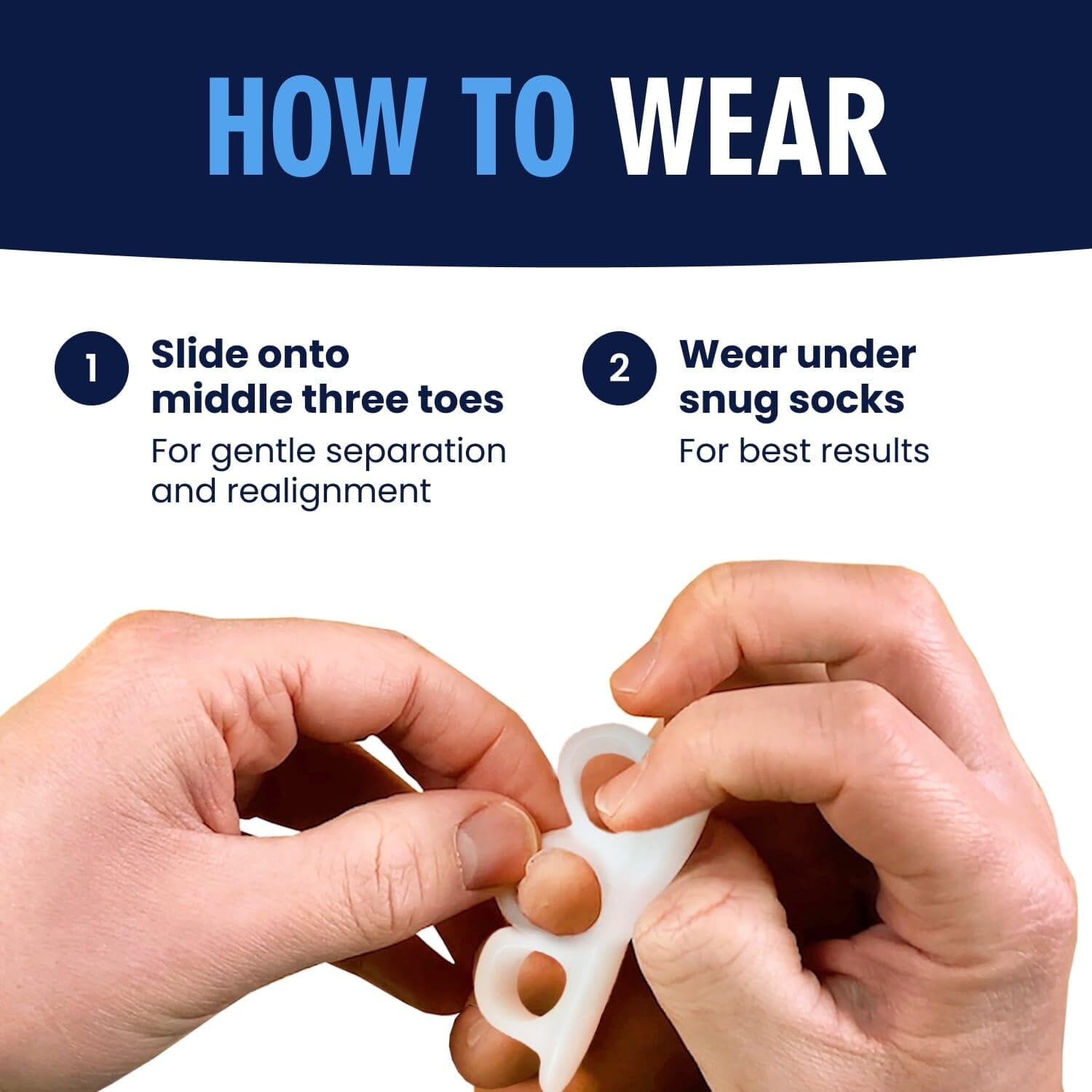 Triple Loop Hammer Toe Relief Gels - 2 Pairs – Dr. Frederick's Original